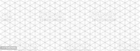 Black Isometric Grid Graph Paper Background Seamless Pattern Guide Background Desigh For