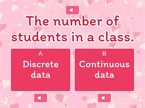 Discrete And Continuous Data By Tapple Quiz
