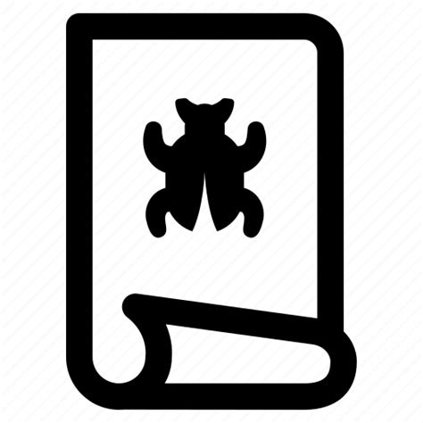 Bug File Error Virus Document Icon Download On Iconfinder