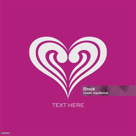심장 추상적임 벡터 로고 디자인 템플릿 센첸 운항선 모양 낮에 대한 스톡 벡터 아트 및 기타 이미지 낮 로맨스 모양 Istock