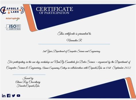 narmadha r on linkedin arunai engineering college development