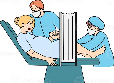 Pregnant Woman Give Birth In Hospital 21468609 PNG