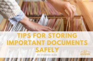 12 Tips For Storing Important Documents Safely My Storage