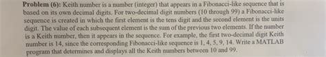 solved problem 6 keith number is a number integer that