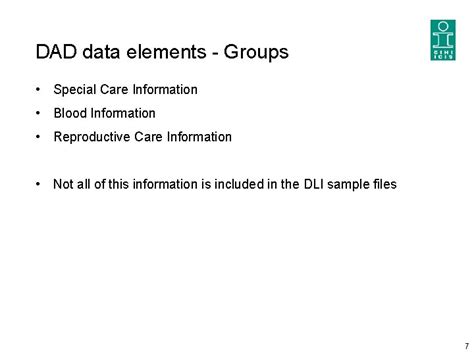 Discharge Abstract Database DAD A Collaboration Between CIHI