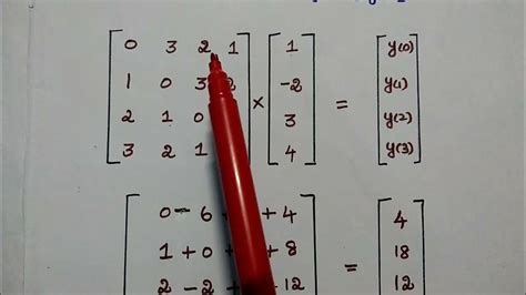 Circular Convolution Matrix Multiplication Method Problems Solved Youtube