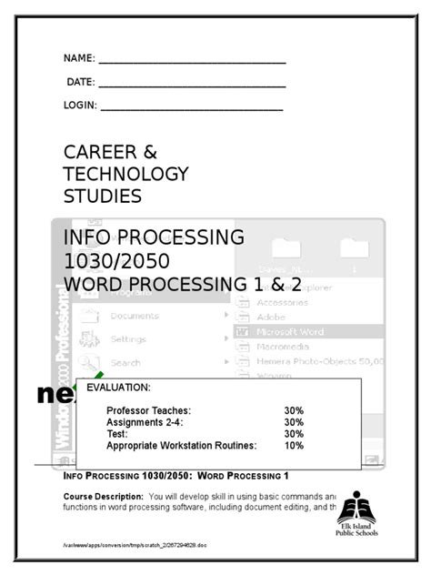 Word Processing Assignment Pdf Text Computing Word Processing Assignment Pdf Text Computing