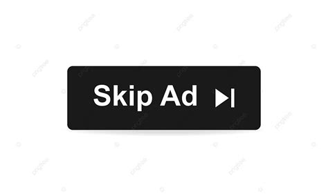 flat style skip ad button on white backgroundvector eps 10 vector web