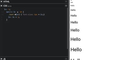Sass Apply A Style Until A Condition Is Met With While · Issue 15511