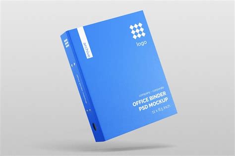 Premium Psd Textured Hardcover Corporate Office Binder File Folder Realistic Psd