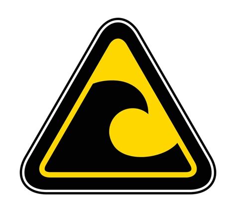 Triangular Warning Hazard Symbols Big Red Set Stock Vector Image By