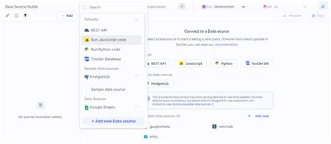Run Javascript Code Tooljet
