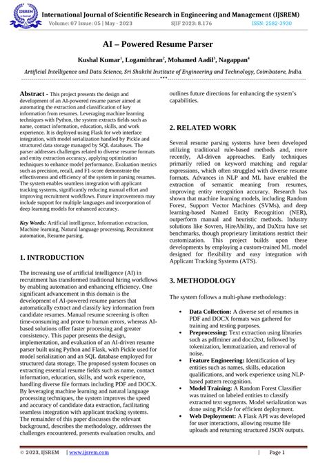 PDF AI Powered Resume Parser