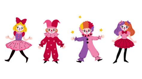 90 Cute Clown Girl Drawings Stock Illustrations Royalty Free Vector