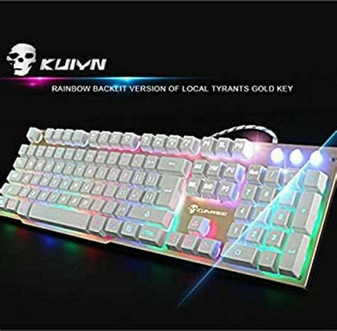 New Kuiyn K3 Backlight Illuminated Wired Usb Ergonomic Laptop Computer Gaming Keyboard For