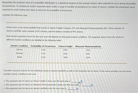 Solved Remember The Expected Value Of A Probability Chegg