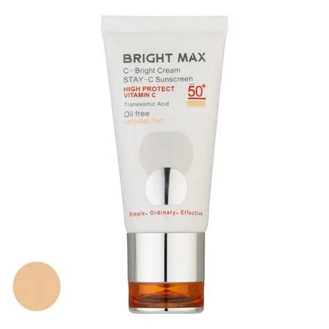 ضد آفتاب رنگی طبیعی برایت مکس داروخانه آنلاین زرتشت