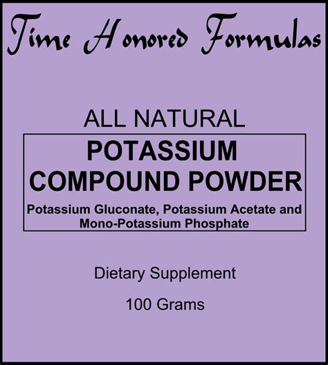Potassium Compound Powder Time Honored Formulas