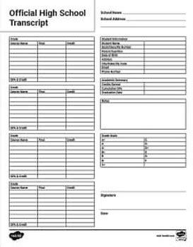 FREE Homebabe Transcript Template By Twinkl Teaching Resources