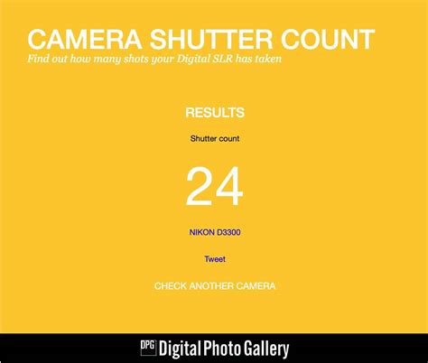 How To Find The Shutter Count Of A Nikon D