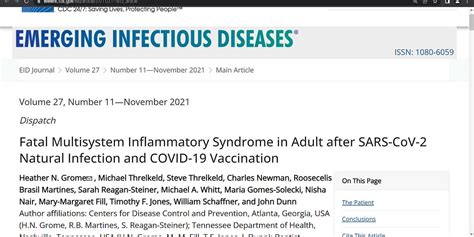 Can There Be Fatal Multisystem Inflammatory Syndrome Misc In Adults