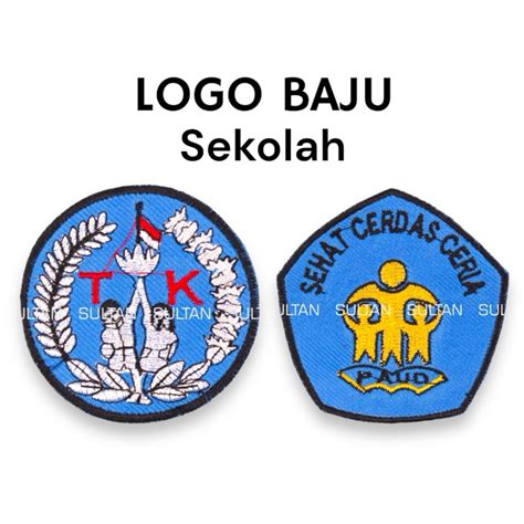 Jual Logo Lambang Baju Sekolah Bordir Paud Tk Shopee Indonesia