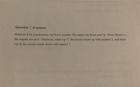 solved question 7 6 points build an 8 bit synchronous