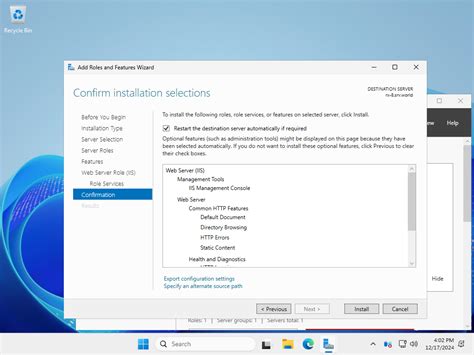 Windows Server IIS Install Server World