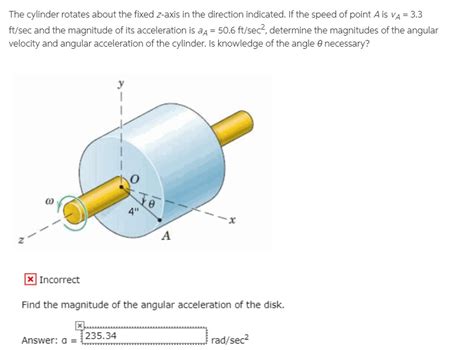 Solved Please Find The Magnitude Of The Angular Acceleration Chegg