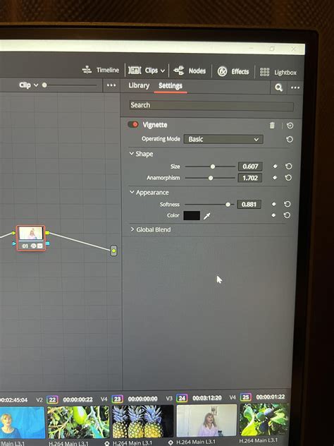 how can i see active effects r davinciresolve