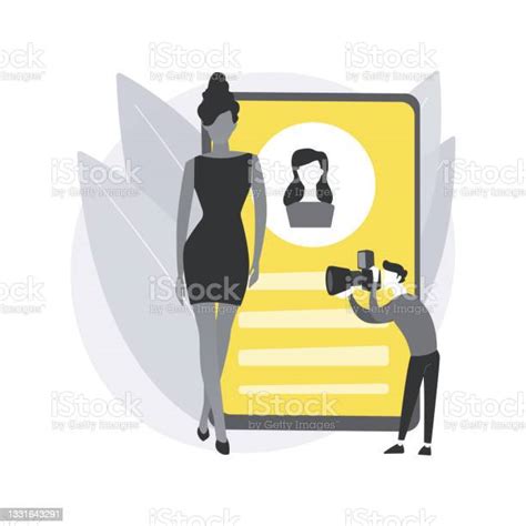 Modeling Agency Abstract Concept Vector Illustration Stock Illustration Download Image Now