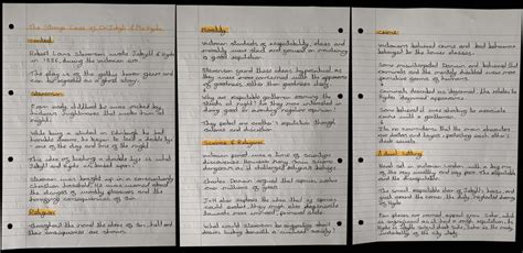Jekyll Hyde Context Notes