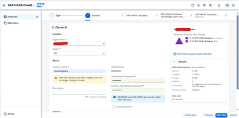 Sap Hana Database Creation From Sap Btp