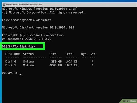 format usb using cmd command prompt