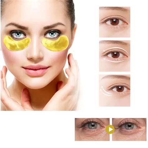 Skincare Products 24k Gold Hyaluronic Acid Eye Mask Remove Dark Eye
