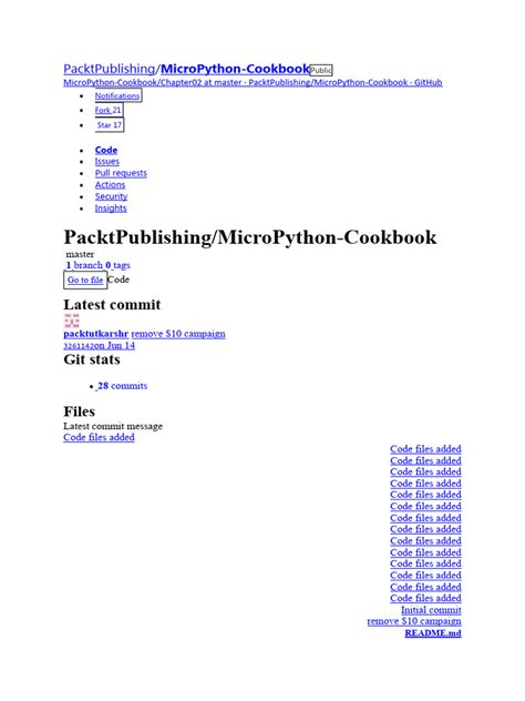 Micopython Projects Github Download Free Pdf Computer Science