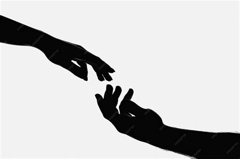Premium Photo Reaching Touching Hands Reach Hand Sensual Touch