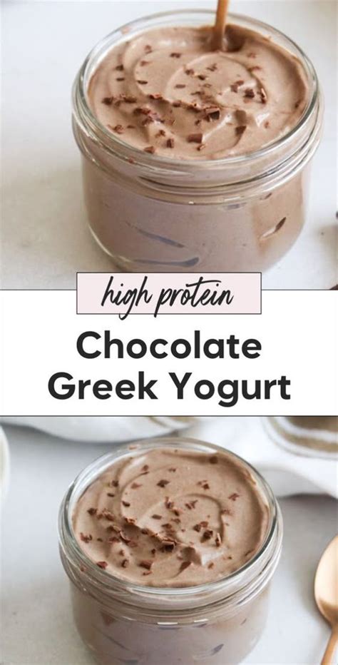 Chocolate Greek Yogurt Recipe Greek Yogurt Dessert High Protein