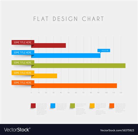 Flat Design Statistics Column Graphs Royalty Free Vector