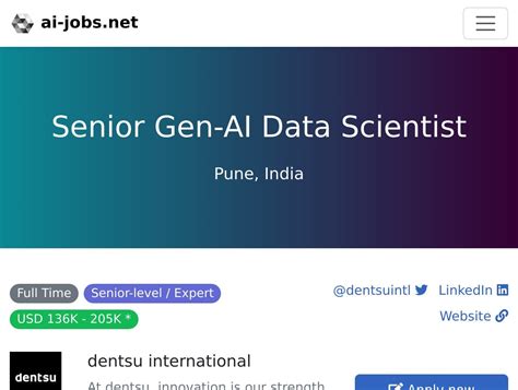 Hiring Senior Gen Ai Data Scientist In Pune India Raimljobs