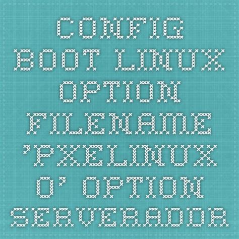 Easy Pxe Boot Setup On Openwrt