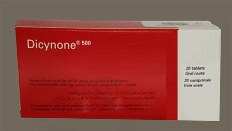 Medica Rcp Dicynone Tablets 500mg² Indications Side Effects