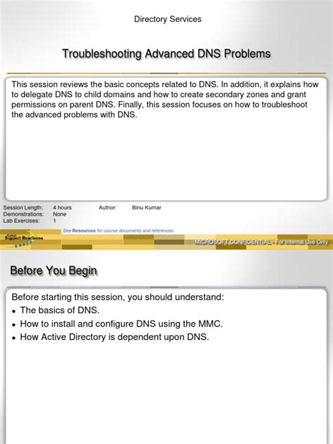Troubleshooting Advanced Dns Nu Download Free Pdf Active Directory Domain Name