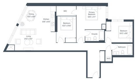 Angular Condos By Daffodil Developments Dahlia Floorplan Bed Bath