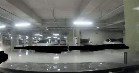 주차된 차 들이박은 운전자밧줄로 사고 차 묶고 몹쓸 짓