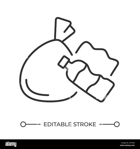 Garbage Linear Icon Stock Vector Image And Art Alamy