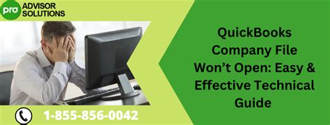 Quickbooks Company File Wont Open Easy And Effective Technical Guide