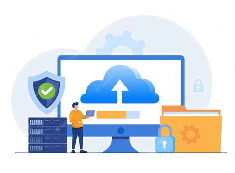 Premium Vector Data Server Web Concept Storage Technology Database