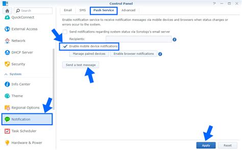 Synology How To Enable Mobile Notifications Marius Hosting