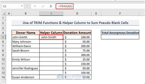 How To Use The Excel SUMIF With Blank Cells Methods